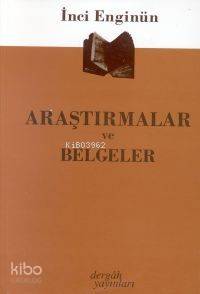 Araştırmalar ve Belgeler - İnci Enginün - 9789757032953 - Kitap | www ...